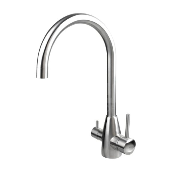 Stainless Steel High Loop 3-Way Mixer Tap | Living Whole