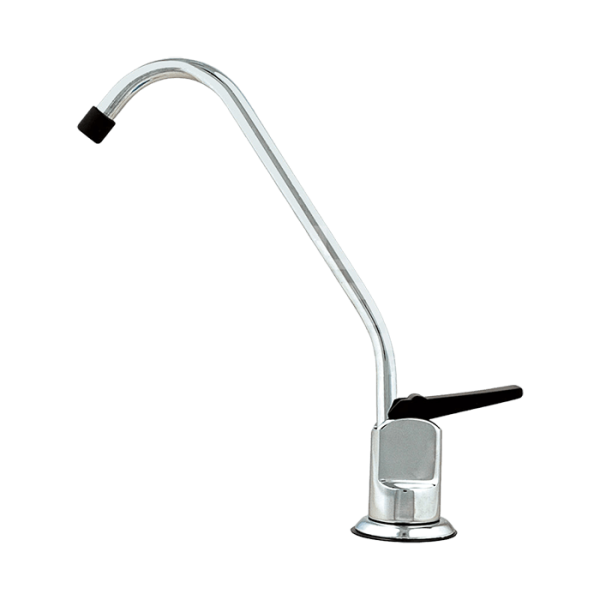 Spring Loaded Faucet with Black Lever | Living Whole